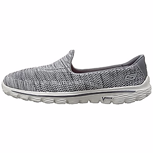 Skechers Performance Women's Go Walk 2 - Hypo Sneaker, Grey, 8 US