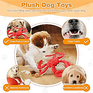 Dog Toys/Dog Toys for Large Dogs/Squeaky Dog Toys/Plush Dog Toys/Large Dog Toys/Stuffed Dog Toys/Interactive Dog Toys for Small, Medium, Large Dogs