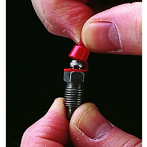 Caplugs 99394945 Plastic Grease Cap to Cap Grease Fitting. Fitting OD .234" GC-5, PE-LD, Fitting Od .234", Red (Pack of 100)