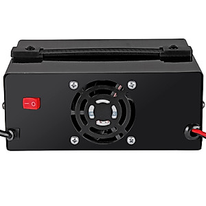 AUTTGINN AUTTGINN 8 Volt Battery Charger 0-10A Smart Adjustable Golf Cart Battery Charger and Maintainer with Cable Clamps and Handle,Smart Trickle Charger for Automotive,RV,Golf cart,6/8/12/16/24V