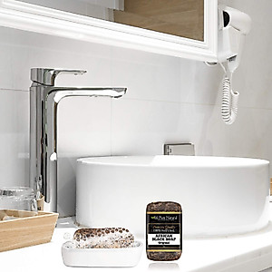 It's Pure Natural African Black Soap Bars Original (Pack of 3) Organic Raw Soap for Face & Body, Acne Treatment & Dark Spot Remover [Made in Ghana]