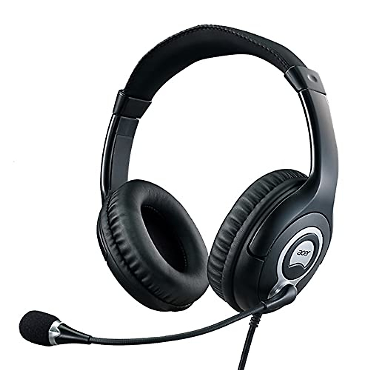 Acer Wired Headset with Flexible Omnidirectional Mic, Adjustable Headband