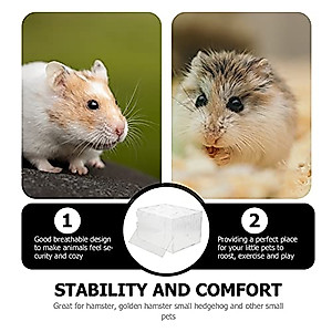 Mipcase Pet Playpen Chinchilla Cage Hamster Supplies Acrylic Small Animal Gerbil House Rabbit cage Bunny Habitat Acrylic Hamster cage Chinchilla Cage Hamster Supplies Chinchilla Cage