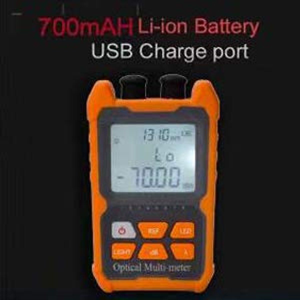 D YEDEMC Mini Optical Fiber Power Meter FC/SC/ST Universal Interface Fiber Tester Built-in 2Mw Visual Fault Locator Li-ion Battery USB Charge (OPM&VFL-2Mw-Li)