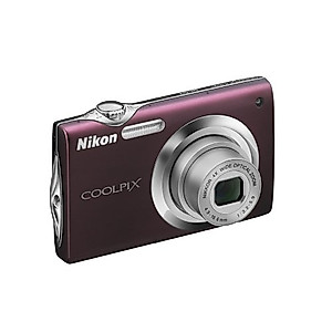 Nikon Coolpix S3000 12.0 MP Digital Camera with 4x Optical Electronic Vibration Reduction (VR) Zoom and 2.7-Inch LCD (Plum)