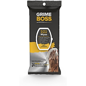 Grime Boss Car Cleaning Auto Kit | Features Heavy Duty Hand & Surface Wipes, Microfiber Cloths, and Glass & Mirror Wipes