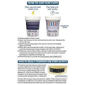 Identify Diagnostics USA Drug Screen Test - 25 Pack - Made In USA 12 Panel CLIA Waived Instant Urine Drug Test Kit for AMP,BAR,BUP,BZO,COC,MDMA,MET,MTD,OPI/MOP,OXY,PCP,THC