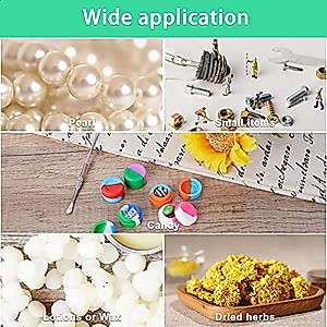 Silicone Wax Container 3ml 50 Pieces Non-Stick Silicone Jars Wax Concentrate Container with Wax Carving Tool and Silicone Mat for Home Travel Business, Random Color