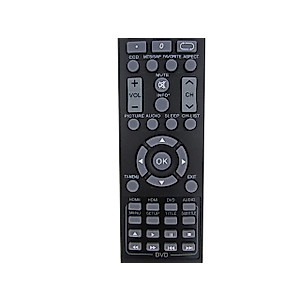 HCDZ Replacement Remote Control for Dynex TV-5620-82 HTR-274E DX-LDVD22-10A DX-LDVD19-10A DX-LTDVD22-09 DX-LTDVD19-09 DX-LTDVD20 LCD HDTV/DVD Combo