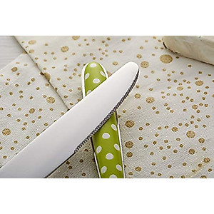 ANNOVA 24PCS Flatware Set - Stainless Steel Silverware/Cutlery with Color Handles - 6 x Dinner Forks, 6 x Dinner Knives, 6 x Dinner Spoons, 6 x Dessert Spoons - Service for 6 (Mix Color)