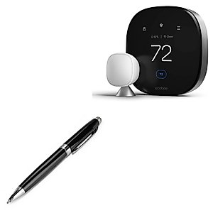 BoxWave Stylus Pen Compatible with Ecobee New Smart Thermostat Premium - EverTouch Meritus Capacitive Styra, Capacitive Stylus with Rollerball Pen - Jet Black