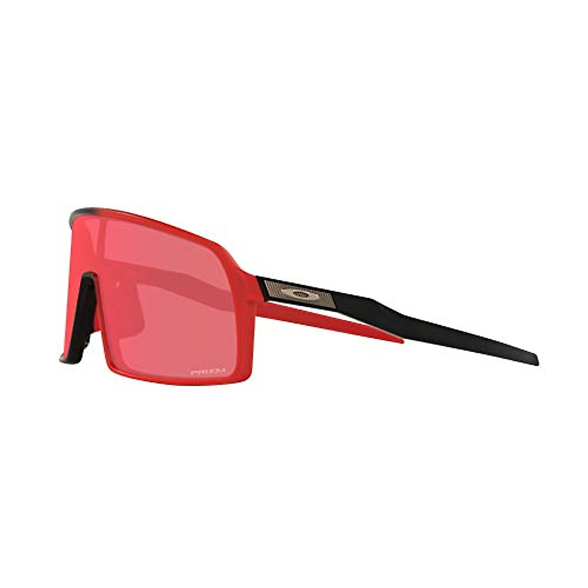Oakley Men's OO9406 Sutro Rectangular Sunglasses, Matte Black Redline/Prizm Trail Torch, 37 mm