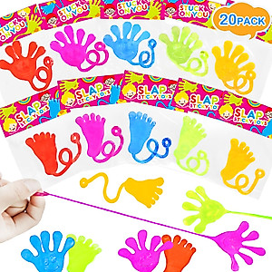 Leetous Sticky Hands & Feet Party Favors for Kids (20 PCS), Goodie Bags Stuffers Fillers for Boys Girls, Preschool Kindergarten Graduation End of the Year School Classroom Students Prizes Toys Gifts