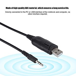 USB Programming Cable Cord with CD Software, Two Way Radio Programming Cable for KT8900 Radio Transceiver