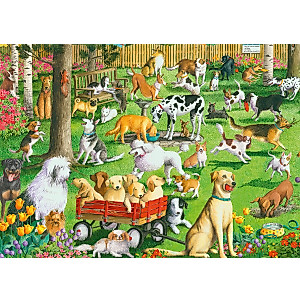 Ravensburger at The Dog Park Large Format Jigsaw Puzzle - 500 Unique Pieces | Anti-Glare Surface Ideal for Kids and Adults | Perfect for Gifting