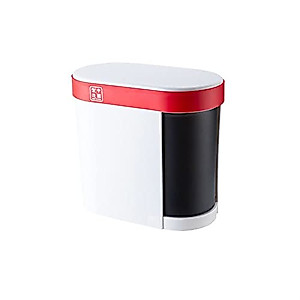 CANMNT Trash Can Plastic Tea Bucket Home with Lid Dry and Wet Separation Trash Can Kitchen Waste Drain Waste Bins Tea Residue Filter Bucket Trash Can Wastebasket