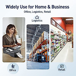 iDPRT Shipping Labels - 4×6 Thermal Direct Shipping Label, Fan-Fold Labels, Thermal Shipping Label for Label Printer, 500 Labels Per Stack, Address Blank Labels for Office, Strong Adhesive Labels