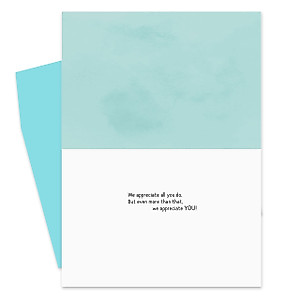 Hallmark Business (25 Pack) Bulk Appreciation Card (Green & Blue Make a Difference) for Employees, Staff and Volunteers