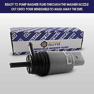 21323-232316A Windshield Washer Pump - Washer Motor Compatible with BMW - Replace OEM #: 67126934159, 67127302589