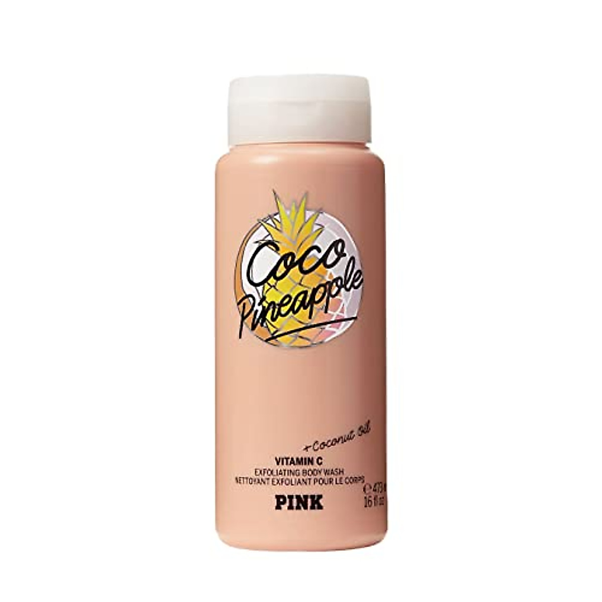 Victoria's Secret Pink COCO Pineapple Refreshing Body Wash 16 oz (COCO Pineapple)