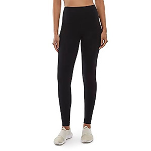 Danskin Women's BCI Full Length Ankle Leggings, Black Salt, Large