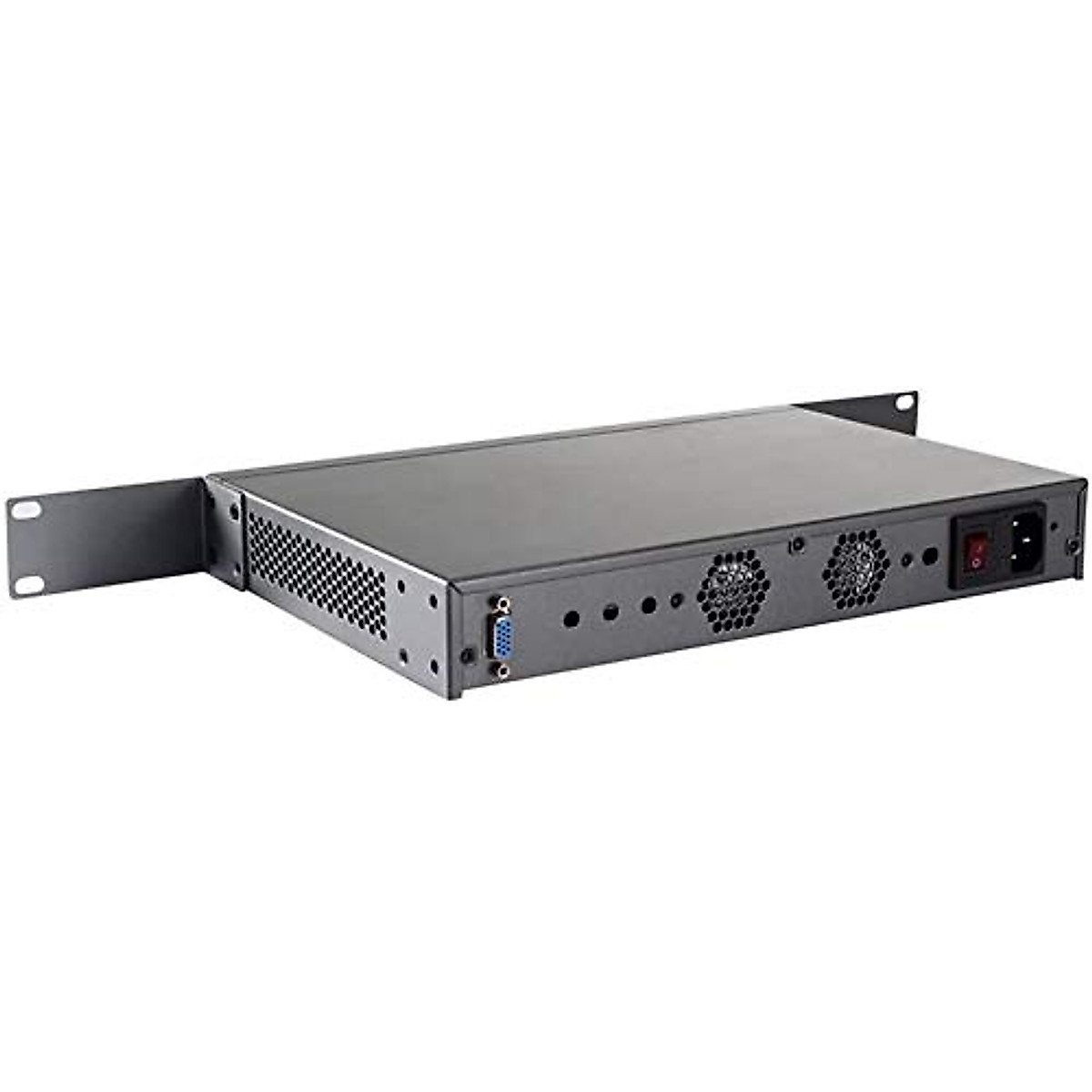 Partaker Firewall, OPNsense, VPN, Network Security Micro Appliance, Router PC, Intel Atom D525, 6 x Intel Gigabit LAN, COM, VGA, Fan, R3, 4G RAM, 64G SSD