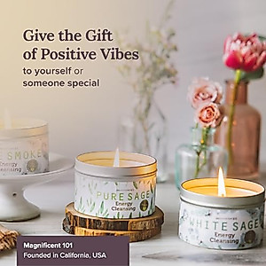 Magnificent 101 Long Lasting Taurus Zodiac Candle | 6 Oz - 35 Hour Burn | Peach Vanilla Scented Soy Wax Candle | Harness The Power of Astrological Signs to Find Your Strength