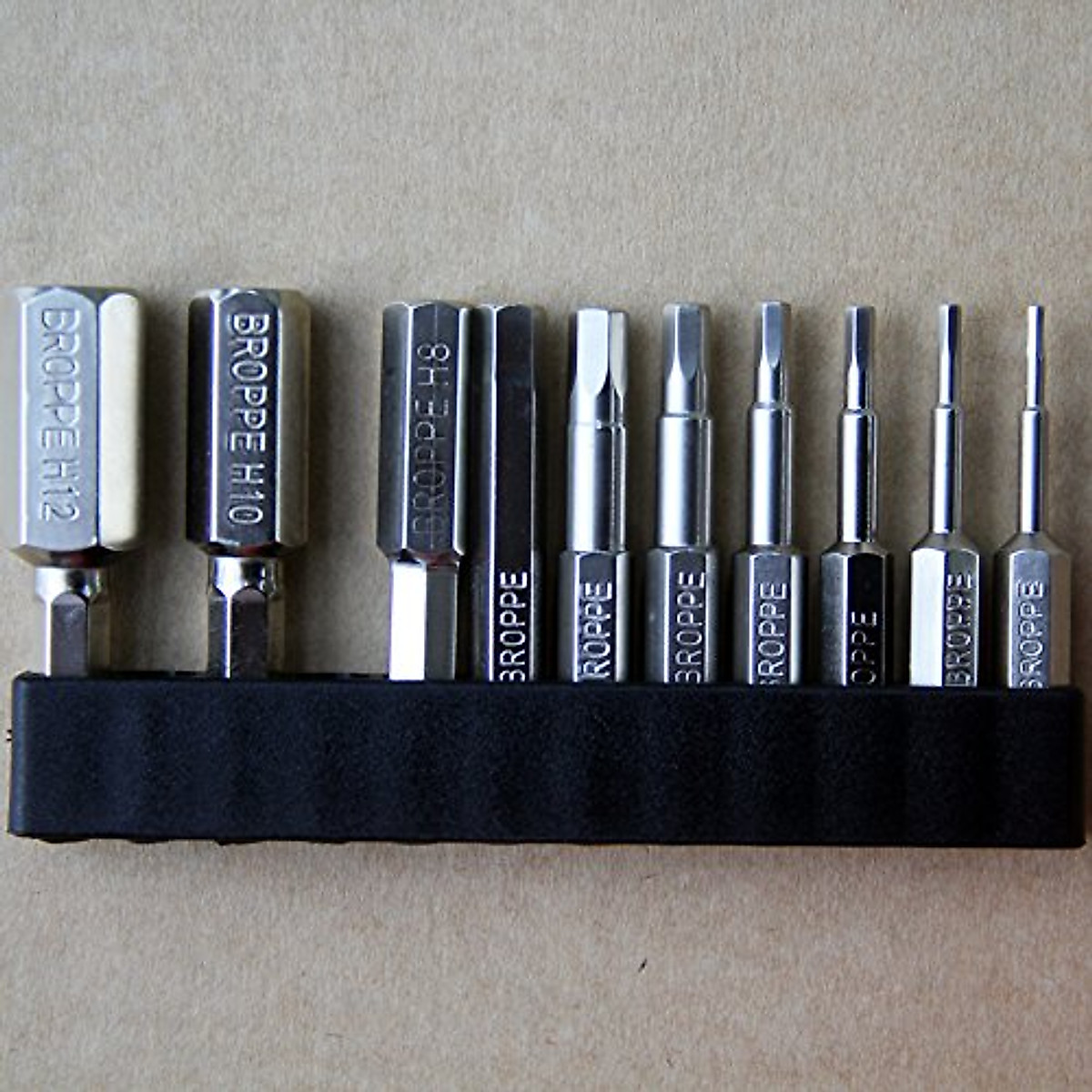 Toolcool 10pcs 12 Holes Hex Shank Screwdriver Bit Holder Plastic Screwdriver Head Storage Case