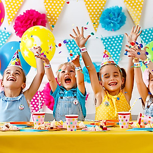 Frienda 60 Pieces Religious Slap Bracelets with Button Pins Jesus Love You Wristbands Jesus Snap Bracelets Christian Badges for Sunday School Supplies Kids Gifts Birthday Party Favors(Religious)