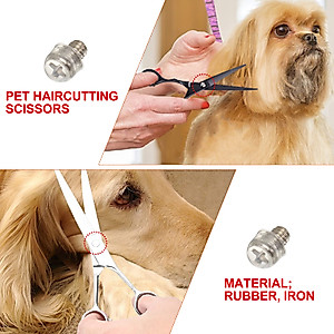 Balacoo 10pcs Hair Scissors Rubber Silencer Rubber Muffler Hair Scissor Silencer Accessories Styling Tools Barber Salon Replacement 2. 5MM Random Color