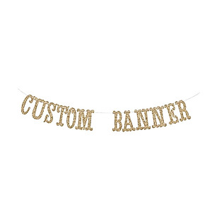 Personalized Custom Banner for any Occasion Graduation Fall Halloween First 1st 15th 16th 30th 40th 50th Birthday Anniversary Baby Shower Welcome Home Wedding Nash Bash Name Bachelorette