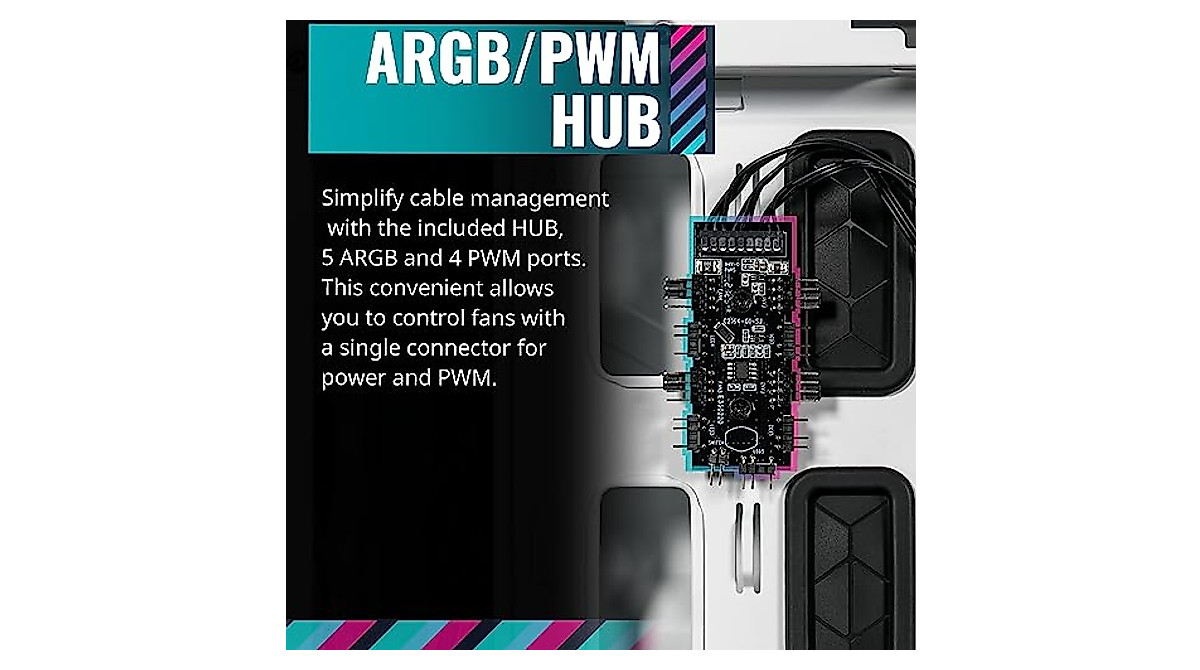 Cooler Master HAF 500 White High Airflow ATX Mid-Tower, Mesh Front ...