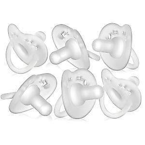 Evenflo Feeding Balance Plus Stage 1 Cylindrical Baby, Newborn and Infant Pacifier - Developed with Pediatric Feeding Specialists - 0 to 6 Months (Pack of 6)
