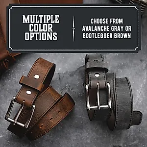 The Baron Leather Belt for Men | Made In USA | Men's Full Grain Leather Belt