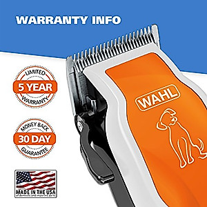 Wahl Groom Pro Pet Clipper Combo Kit for Thick, Heavy Coats with Nail Clippers & Double Sided Pin Bristle Brush - Model 9308-100