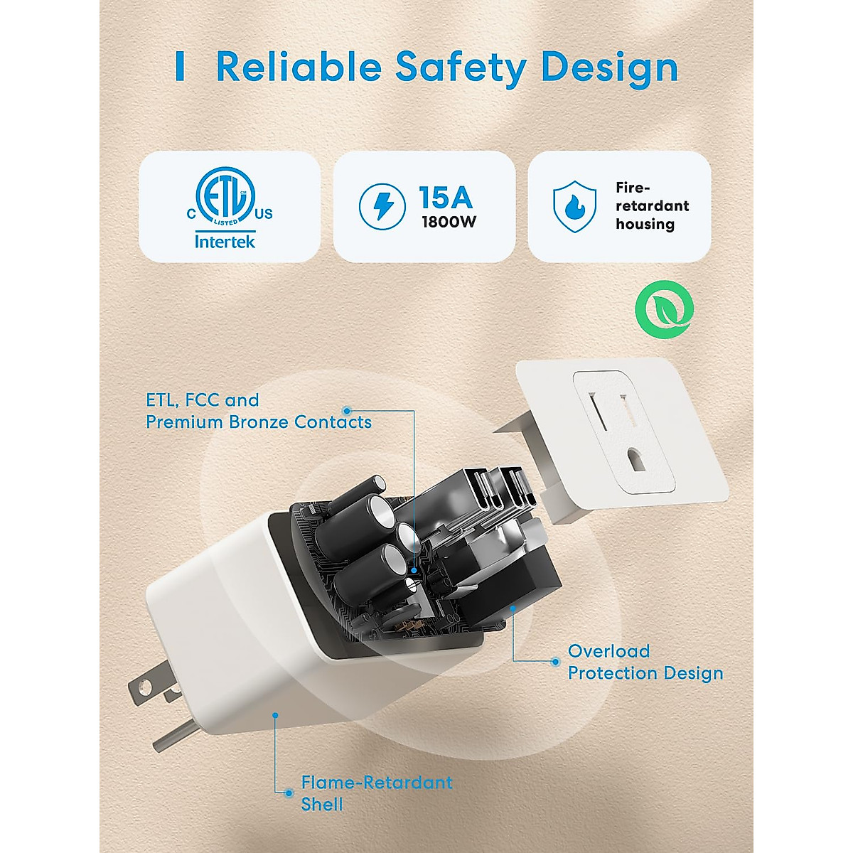 Meross Smart Plug Mini, 15A & Reliable Wi-Fi, Support Apple HomeKit, Siri, Alexa, Echo, Google Assistant and Nest Hub, App Control, Timer, No Hub Needed, 2.4G WiFi Only, 2 Pack