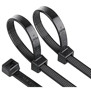 Ace of Spades 8" inch 100 pieces Black Nylon Cable Tie Zip Tie Heavy Duty