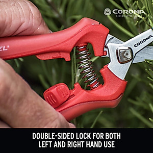 Corona FS 3214D ComfortGEL Leaf & Stem Micro Snips, Pack of 1, Orange