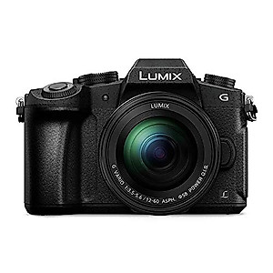 Panasonic Lumix G85 4K Mirrorless Camera with G Vario 12-60mm Lens Bundle with Microphone Mountable, 128GB SD Card, Battery and Dual Charger, Backpack, 58mm Lens Set and Tripod (7 Items)