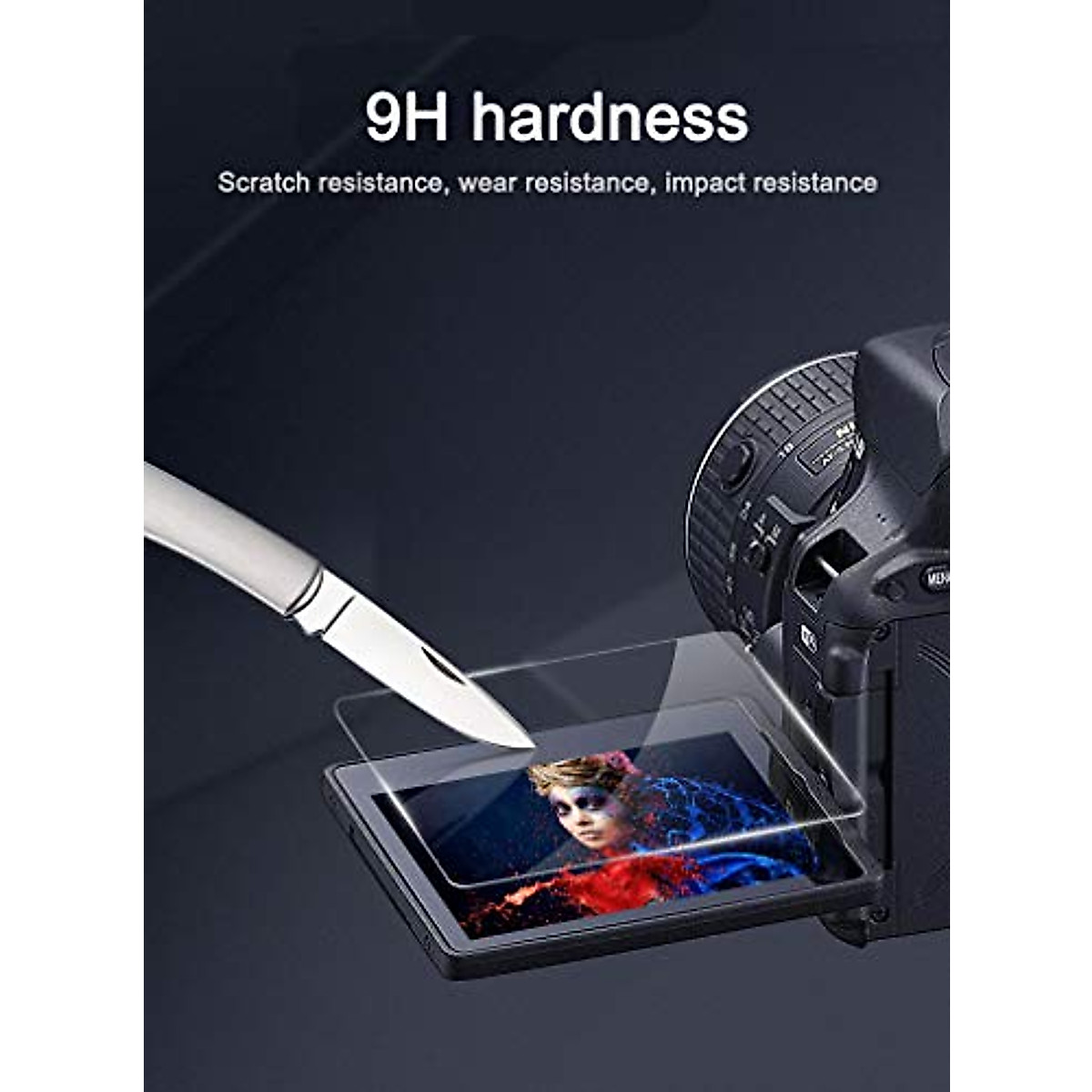 Screen Protector Glass Designed for Fujifilm X-A5 X-A3 X-A10 Camera, WH1916 9H Tempered Glass Anti-Bubble Anti-scratch Ultra-Clear [3-Pack]