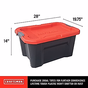 CRAFTSMAN Storage Bins (20 Gallon, 4-pack)