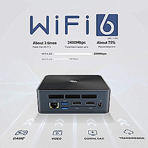 Beelink Mini PC SEi10 Core i3-10110U(up to 4.10 GHz), 16GB RAM 512GB NVMe M.2 SSD Windows 10 Pro Mini Desktop Computer Support 4K Dual HDMI, WiFi-6 with BT5.0 (16GB+512GB/Intel 10th Core i3 10110U)