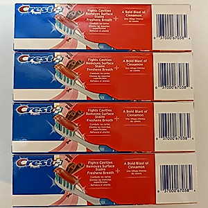 Crest Plus Complete + Whitening Cinnamon Rush Expressions 5.4 oz (4 Pack) 5.4 Ounce (Pack of 4)