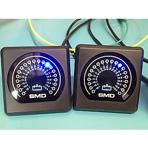 SMD VM-1 Analog LED DC Volt Meter (12v) by MSD Ignition