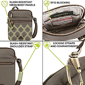 Travelon: Anti-Theft Courier Small N/s Slim Travel Bag - Navy