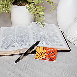 Basketball Orange 3 x 2 Cardstock Keepsake Itty Bitty Bookmarks Pack of 24