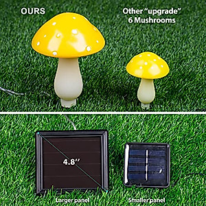 Timeflies Outdoor Solar Garden Lights, Yard Decorations Mushroom -1Pack 3 Mushroom