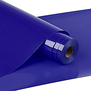 MECCANIXITY Heat Transfer Vinyl Rolls, 12" x 35 Feet HTV Vinyl, Bright Blue HTV Vinyl Iron on Vinyl Heat Vinyl Design for Shirts, Pillows, Hand Bags, Hats