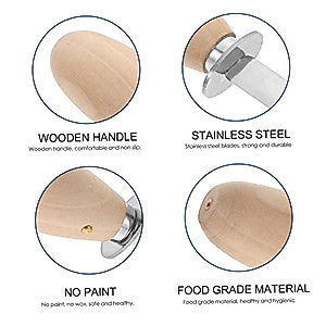 UPKOCH 1pc Consumption Knife Crab Opener Ar Multitool Oyster Opening Tool Cookies Cutter Kitchen Utensil Sets Household Tool Set Multifunctional Seafood Tool Kitchen Supply Wood Gadgets