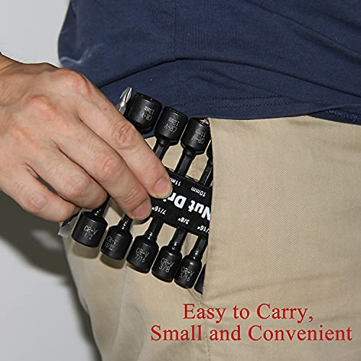 MacWork 14PC Power Magnetic Nut Driver Drill Bit Set Socket Bit Adapter metric&SAE Socket for Wrench Screw 1/4" Driver Hex